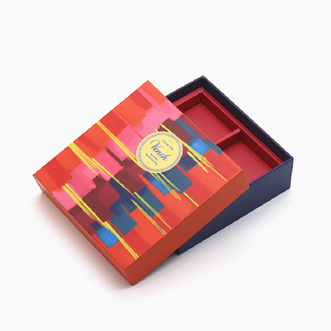 Custom chocolate box packaging details