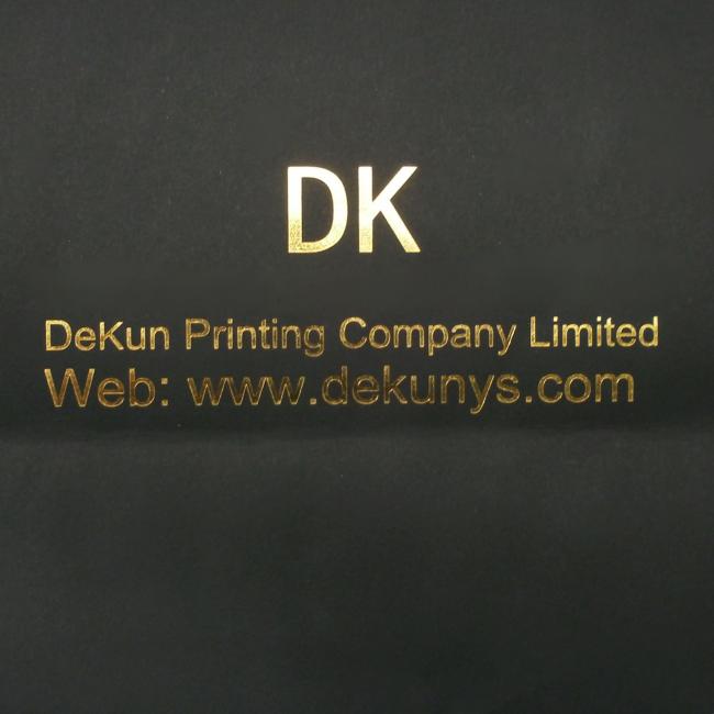 Custom printed box with gold stamping
