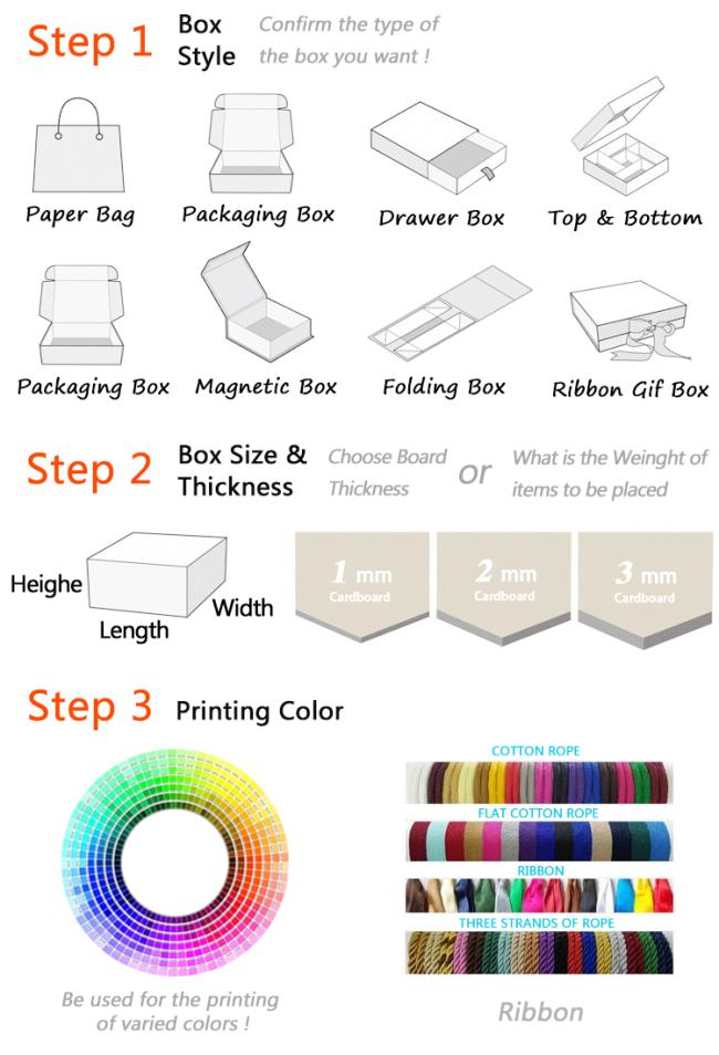 Customizable candle box styles and dimensions