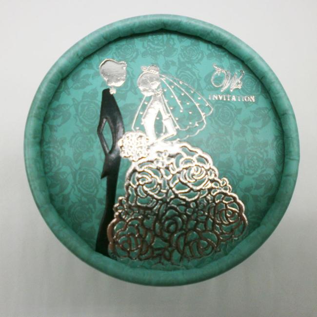 Custom chocolate box with silver stamping