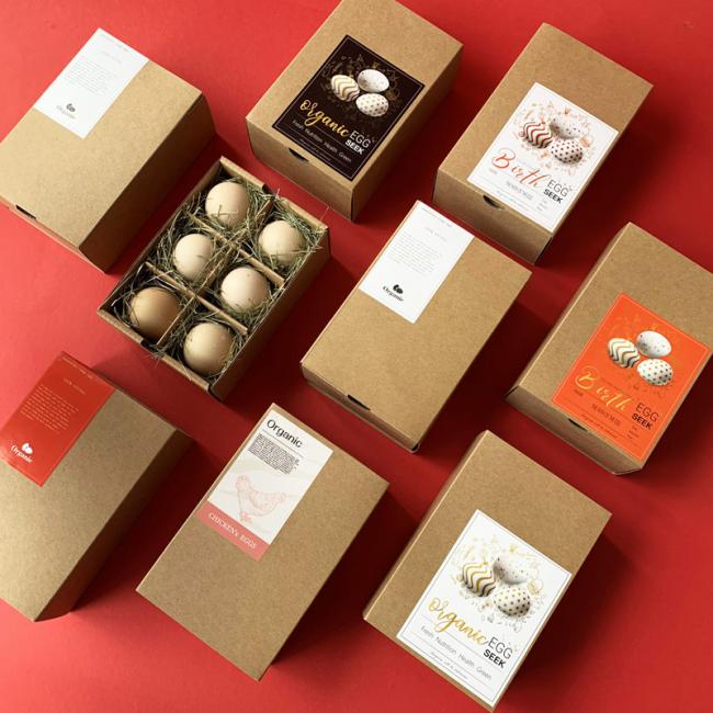 Side view of reusable egg carton demonstrating sturdy construction