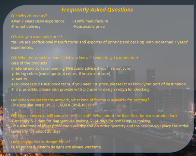 Company certification and quality standards