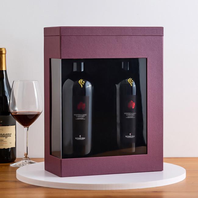 Custom wine bottle shipping box with logo printing