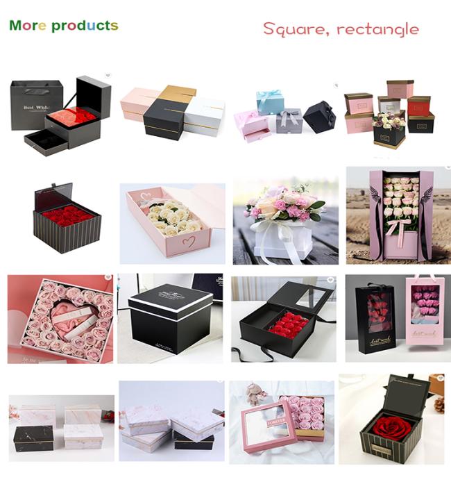 Black paperboard box with matte varnish finish