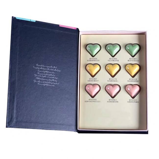 Chocolate box interior showing divider structure