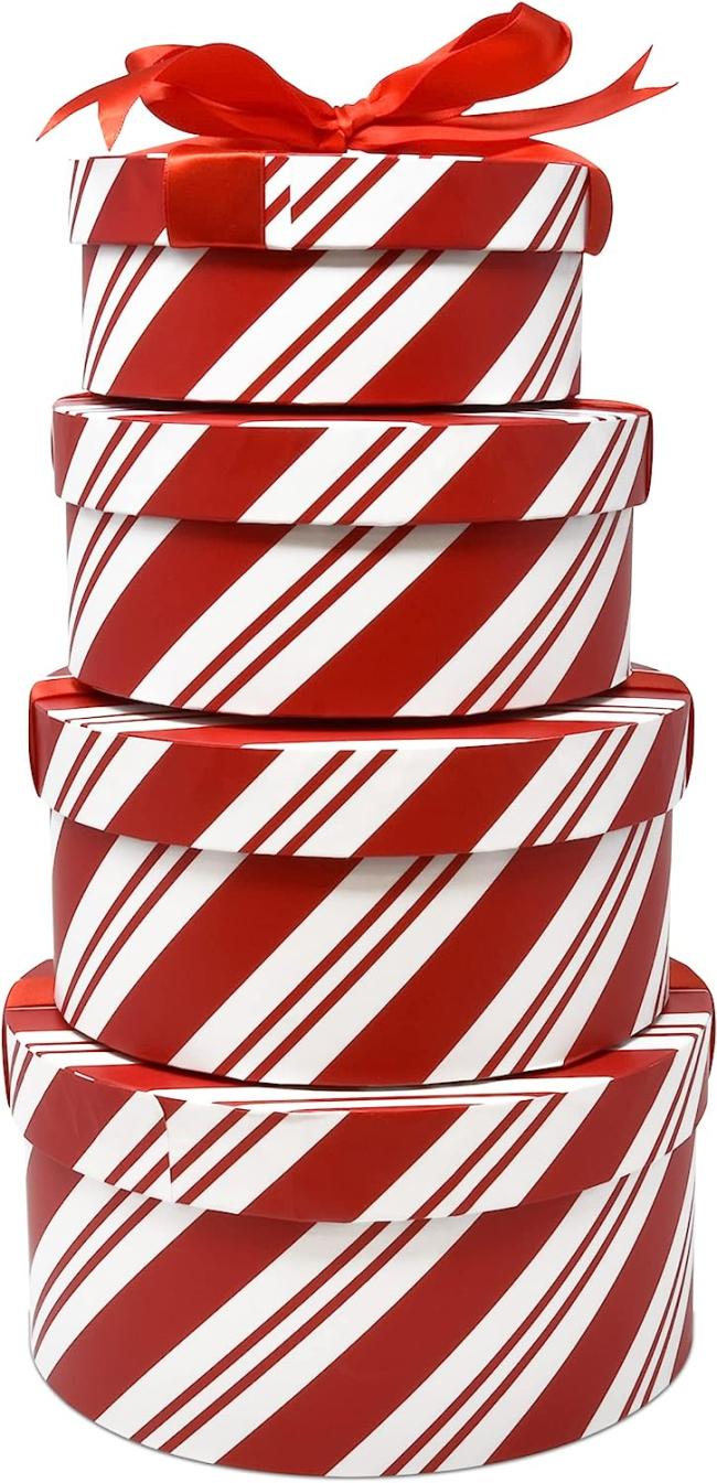 Close-up of Christmas gift box showing high-quality printing and finishing