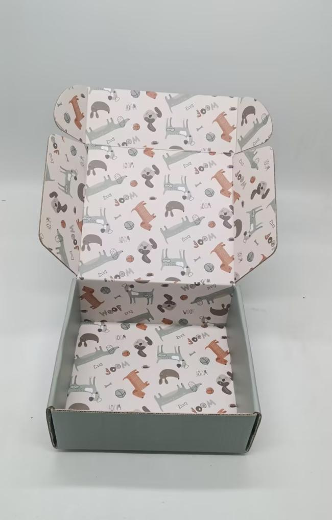 Colorful luxury corrugated mailer boxes with custom printing