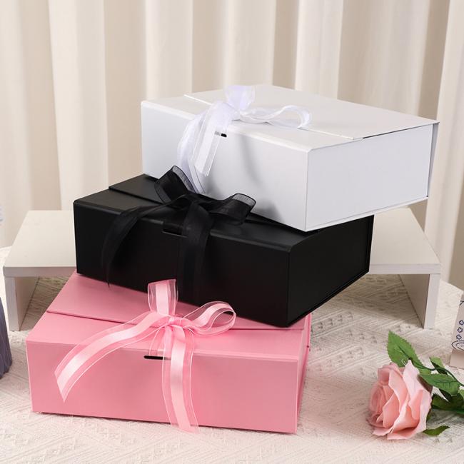 Close-up of embossed details on gift box