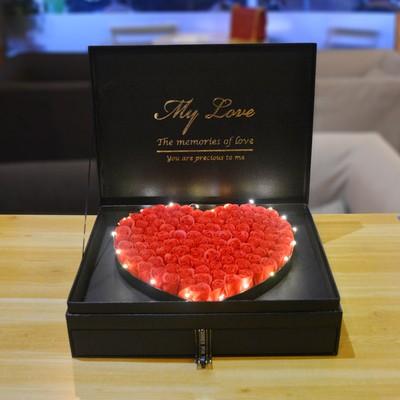 Custom jewelry gift box with interior compartments