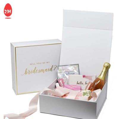 China Luxury Rigid Printed Gift Handmade Packaging Box White Simple Empty for sale