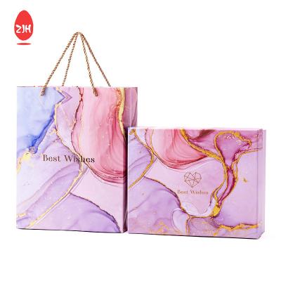 Cina Confezione regalo in cartone macchiato rosa in vendita
