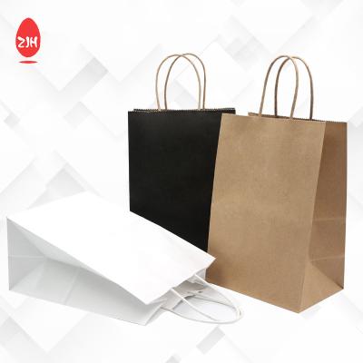 Cina L'imballaggio amichevole del regalo di Eco Logo di progettazione insacca la borsa della spesa della carta kraft con la maniglia in vendita