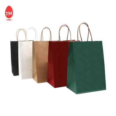 Cina L'imballaggio amichevole del regalo di Eco Logo di progettazione insacca la borsa della spesa della carta kraft con la maniglia in vendita
