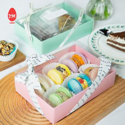 Cina Confezione di scatole di biscotti Macaron riciclabili Scatola di cioccolatini per torte in vendita