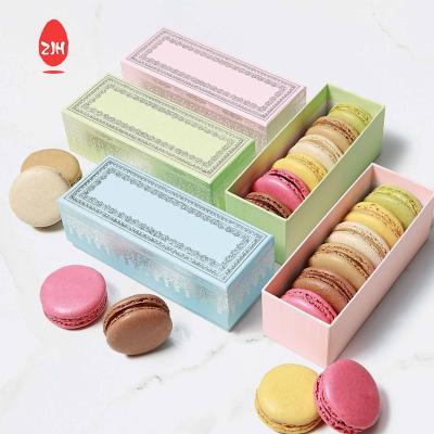 Cina Contenitori di imballaggio per alimenti monouso di lusso da 11 cm Confezione di scatole di macaron rosa in vendita