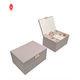 Cina FSC Velvet Jewellery Organizer Display Boxes Scatole portagioie in pelle per donna in vendita