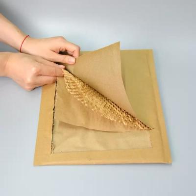 Cina Carta Kraft a nido d'ape antiurto biodegradabile per buste espresse in carta kraft in vendita