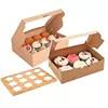 Cina Scatola di carta per cupcake riutilizzabile per dolci di lusso con inserti in vendita