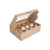 Cina Scatola di carta per cupcake riutilizzabile per dolci di lusso con inserti in vendita