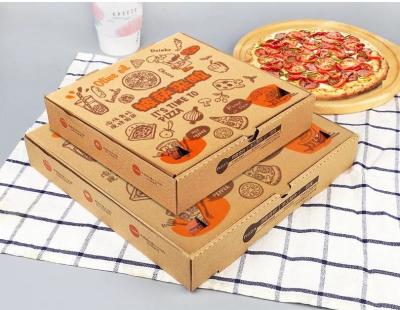 Cina Scatola per imballaggio in cartone ondulato CMYK Scatola per pizza riutilizzabile in cartone da 12 pollici in vendita