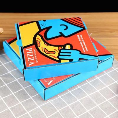 Cina Scatola per imballaggio in cartone ondulato CMYK Scatola per pizza riutilizzabile in cartone da 12 pollici in vendita