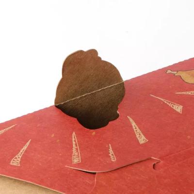 Cina Scatola di carta da asporto usa e getta, laminazione opaca Kraft Bubble Food Packaging in vendita