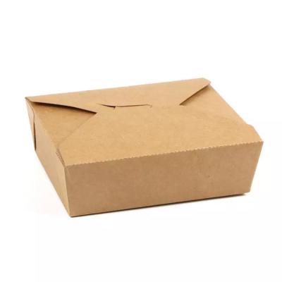 Cina Scatola di carta da asporto usa e getta, laminazione opaca Kraft Bubble Food Packaging in vendita
