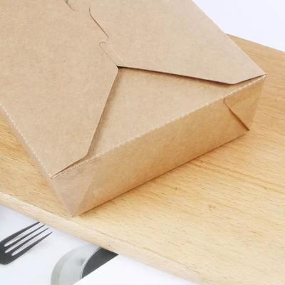 Cina Scatola di carta da asporto usa e getta, laminazione opaca Kraft Bubble Food Packaging in vendita