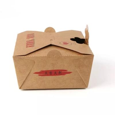 Cina Scatola di carta da asporto usa e getta, laminazione opaca Kraft Bubble Food Packaging in vendita