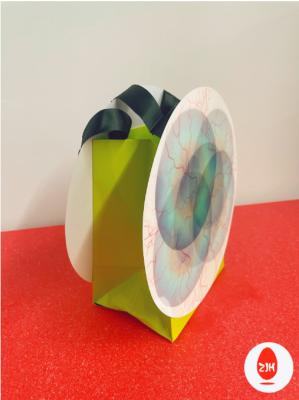 Cina Su misura i vostri propri sacchi di carta di acquisto di Logo Ship-Type Gift Art Paper con i sacchi di carta di lusso dell'arco e torta del regalo in vendita