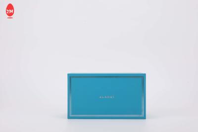 Cina Lid Base Blue Matt Perfume Packaging Box Gift Essential Oil Fragrance With Tray in vendita