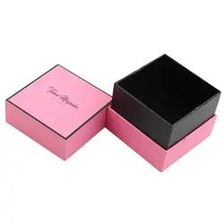 Cina Wholesale Pink Rigid Cardboard Candle Gift Box Magnet / Button / Tie Closure in vendita