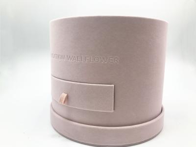 中国 引き出しと丸い花箱の包装付きのピンクシリンダー ベルベット花のギフトボックス 販売のため