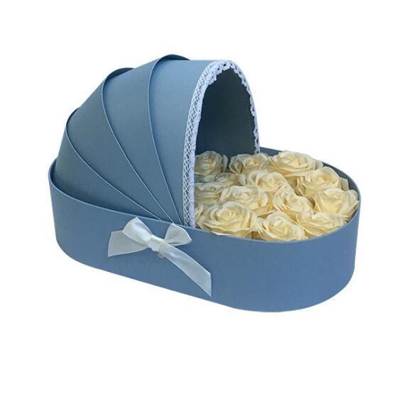 Quality Fresh Rose Arrangement Luxury Flower Box Recycled Cardboard Boxes Custom Logo for sale