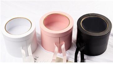 Quality Waterproof Rotating PVC Round Flower Packaging Boxes Eternal Rose Gift Packaging for sale