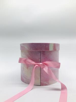中国 透明なPVCウィンドウ 丸い 母の日 フラワー帽子箱 花の包装 マット 輝くラミネーション 販売のため