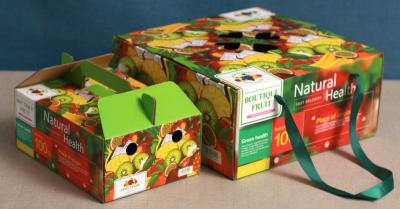 China Geaffineerde kartonnen fruit- en groentenkartonnen dozen voor watermeloen Peer Ananas Oranje Te koop