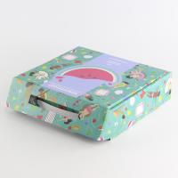 Quality Recycled Cardboard Mailer Boxes Briefcase With Handle Ribbon Ecofriendly Printed for sale