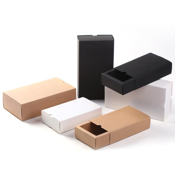 Quality Drawer Kraft Indestructo Bulk Mailer Boxes Foldable For Shipping Underwear Socks for sale