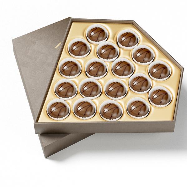 Quality VANISHING Printing Heart Shaped Chocolate Box Custom Luxury Colorful Rigiding for sale