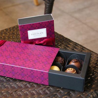 China Voedselindustrie Papier Luxe Chocolade Geschenkdoos Voor Eindverpakking Kerst snoepjes Geschenkdozen Te koop