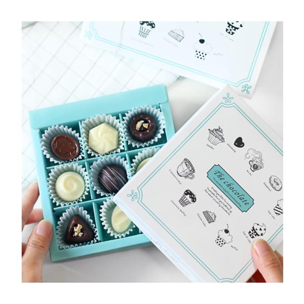 Quality Macaroon Empty Chocolate Boxes Stamping Custom Valentine'S Day Chocolate Box for sale