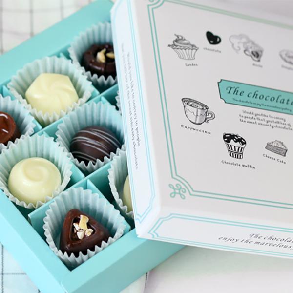 Quality Macaroon Empty Chocolate Boxes Stamping Custom Valentine'S Day Chocolate Box for sale