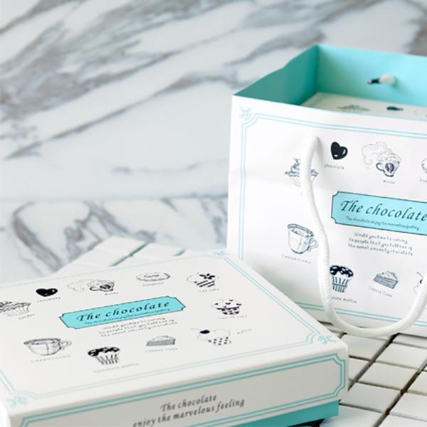 Quality Macaroon Empty Chocolate Boxes Stamping Custom Valentine'S Day Chocolate Box for sale