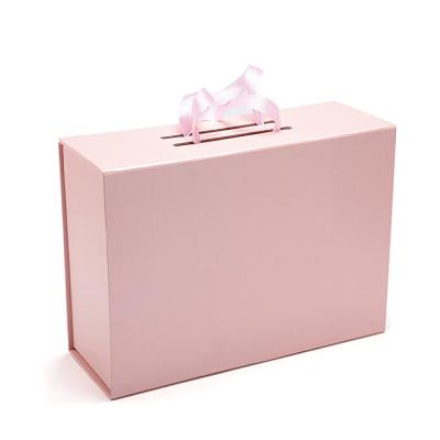 China CMYK Printed Corrugated Cardboard Folding Gift Box / Rectangle Shape Cardboard Giftbox for sale