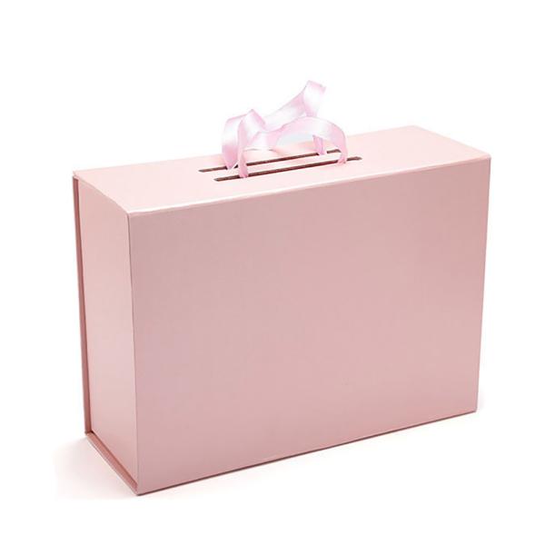 Quality CMYK Printed Corrugated Cardboard Folding Gift Box / Rectangle Shape Cardboard for sale