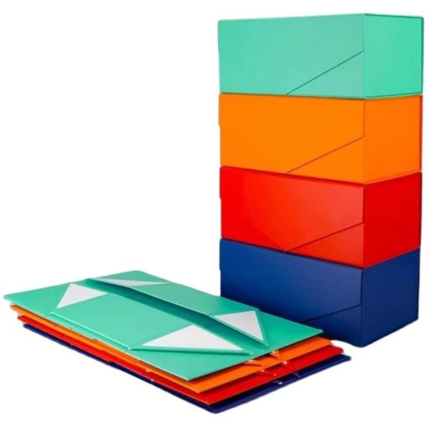 Quality CMYK Recycled Gift Cardboard Folding Box With Magnetic Closure For Cosmetic Wig Shoe for sale