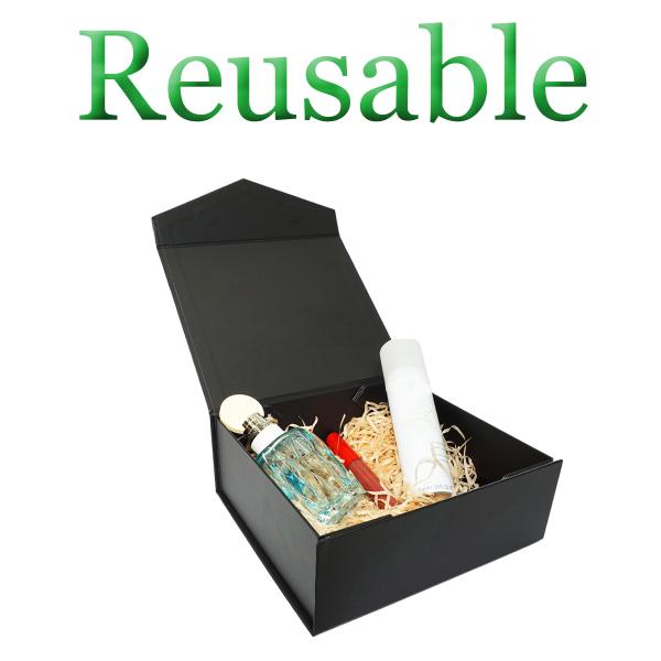 Quality CMYK Recycled Gift Cardboard Folding Box With Magnetic Closure For Cosmetic Wig for sale