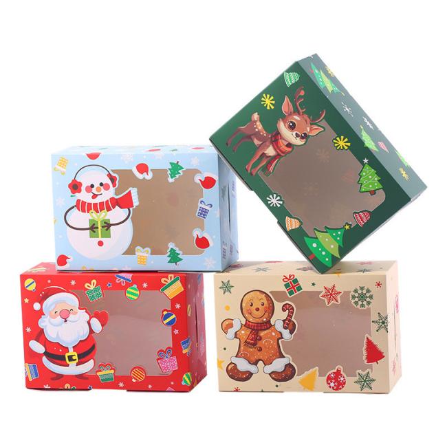 Christmas candy box with transparent window display
