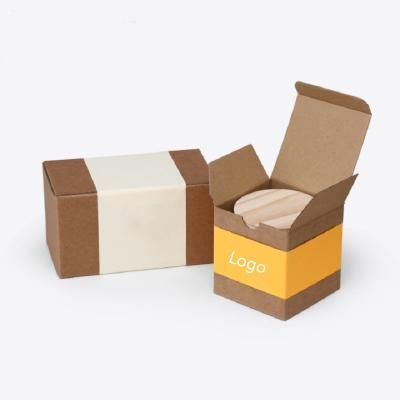 China Quadratische Duftkerzen-Geschenkbox aus Kraftpapier, umweltfreundlich zu verkaufen